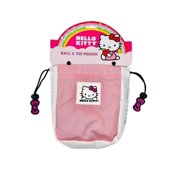 Hello Kitty | Bags | Hello Kitty Pink Golf Ball Tee Storage Bag | Poshmark